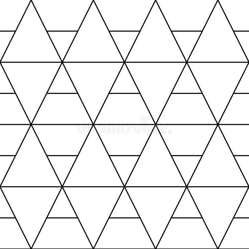 Vector Seamless Pattern Modern Stylish Texture With Monochrome Trellis Repeating Geometric