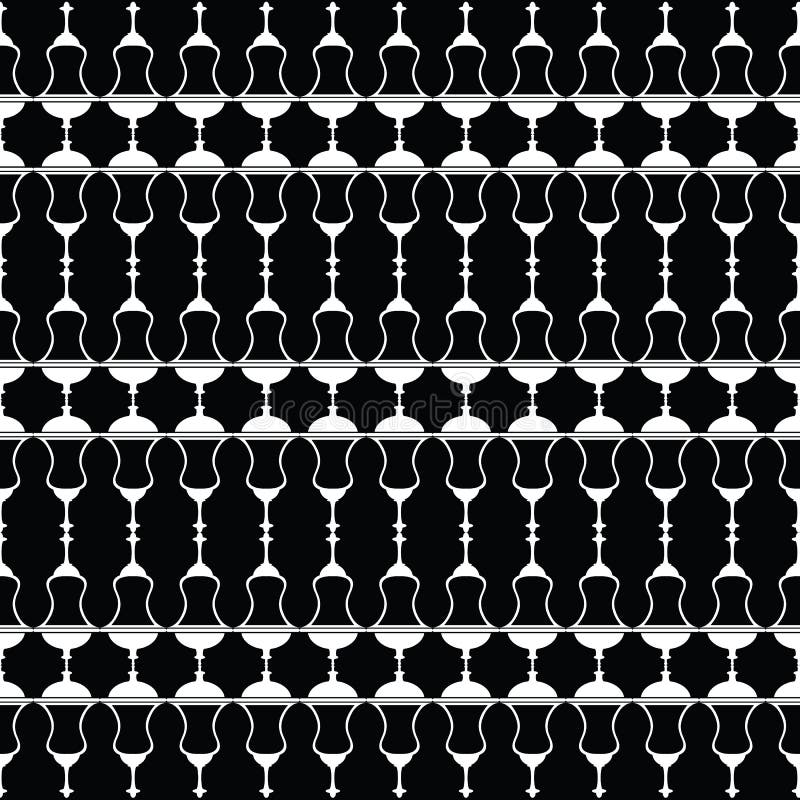 Street Lamps Seamless Pattern. Vector Abstract Background. Stock Vector ...