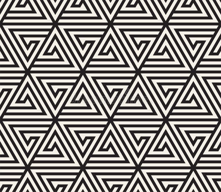 Vector Seamless Pattern. Modern Stylish Texture. Repeating Geometric ...