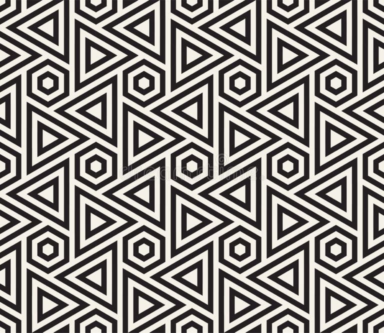 Vector Seamless Pattern. Modern Stylish Texture. Repeating Geometric ...