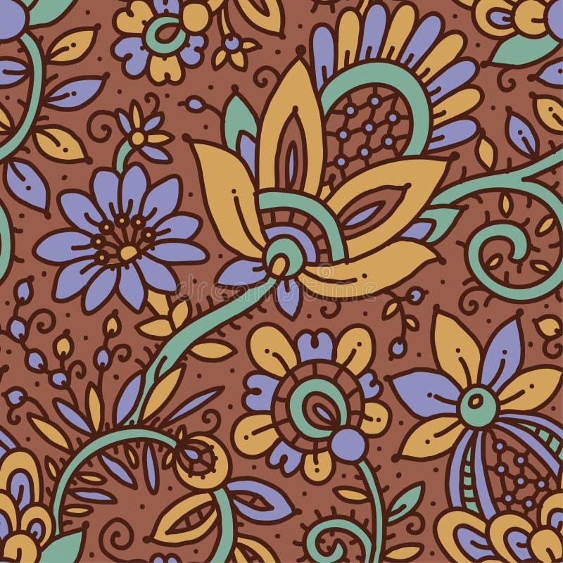 Vector Seamless Pattern. stock vector. Illustration of green - 54315540