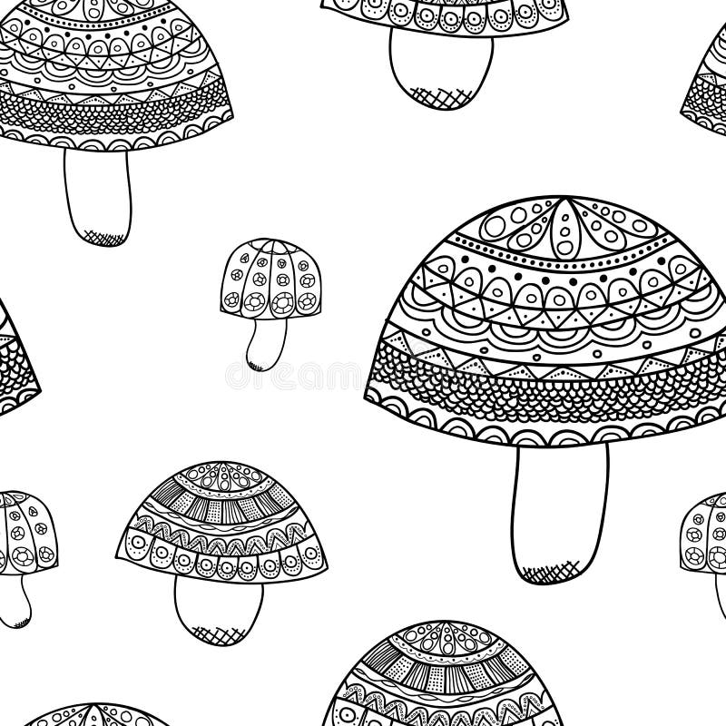 Continuous Drawing Line Mushroom Stock Illustrations – 42 Continuous ...