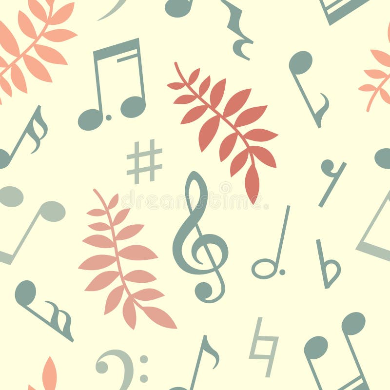 Music Notes and Icons Vector Set Stock Vector - Illustration of graphic ...