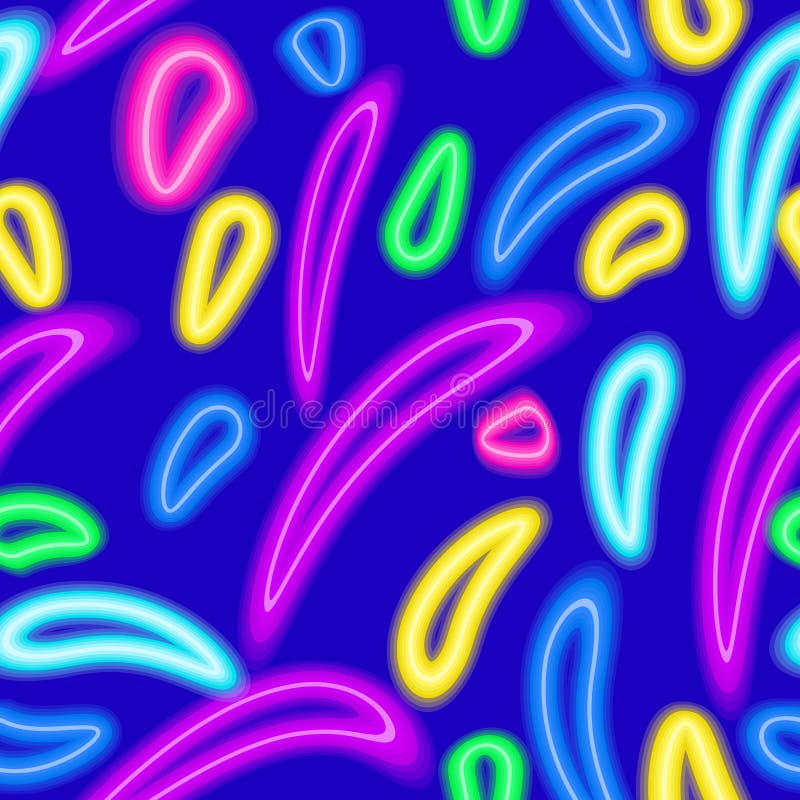 Neon Abstract Seamless Pattern Stock Vector - Illustration of graphic ...