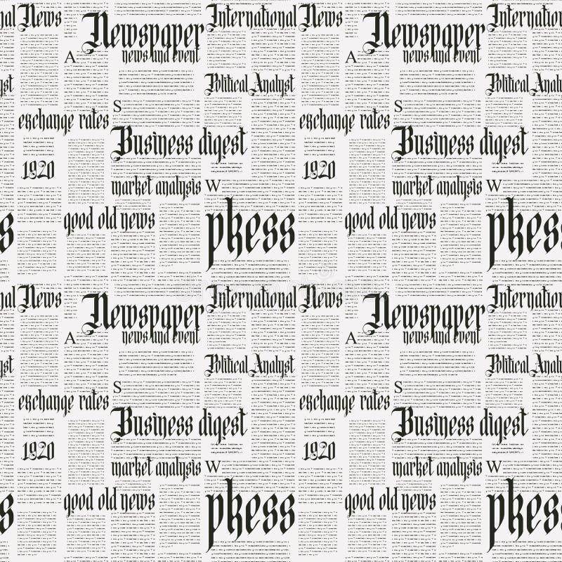 Seamless Pattern with Newspaper Columns Stock Vector - Illustration of ...