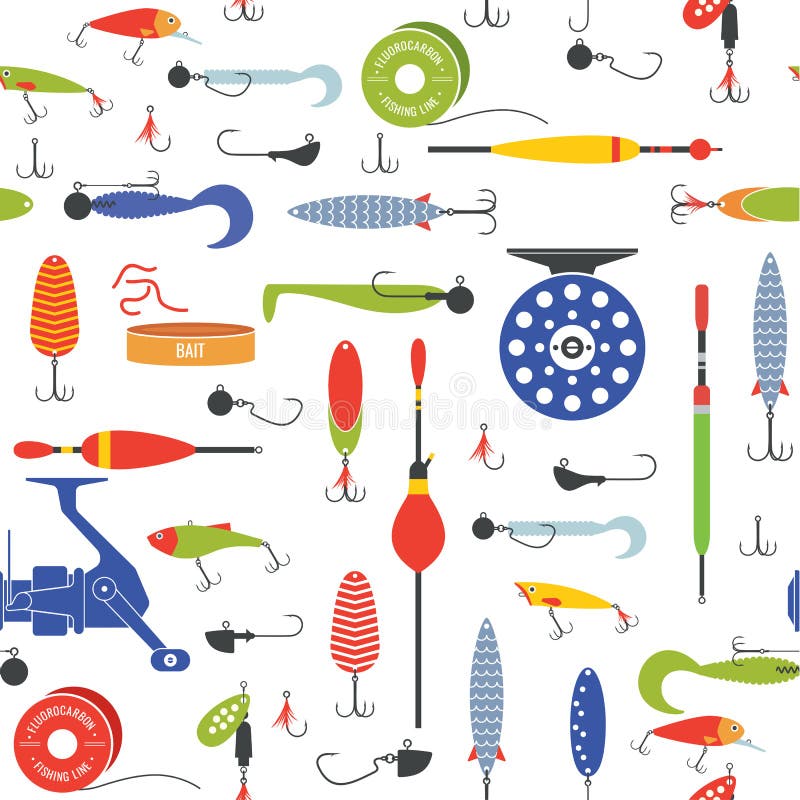 Seamless Bass Fishing Pattern Stock Illustrations – 271 Seamless Bass ...