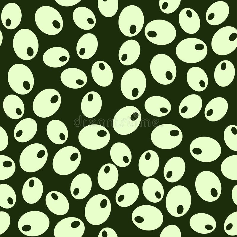 Vector Seamless Pattern with Oval Elements. Geometric Backdrop for Your ...