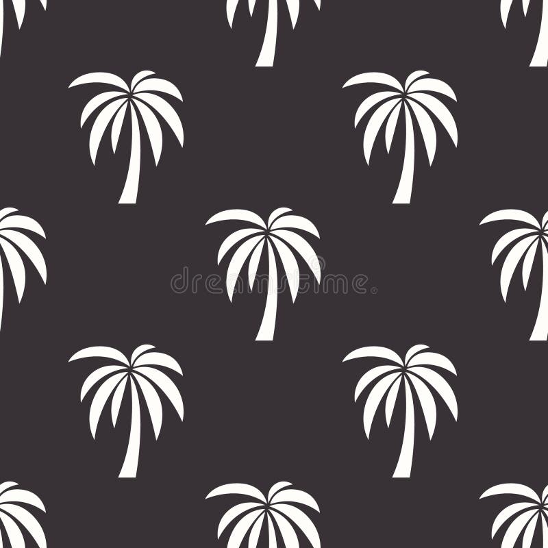 Vector Seamless Pattern with Palm Trees, Palm Tree Design Template ...