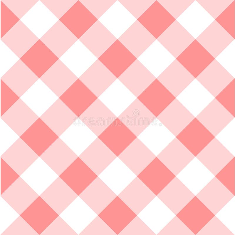 Vector Seamless Pattern of Pink Checkered Plaid Stock Vector ...