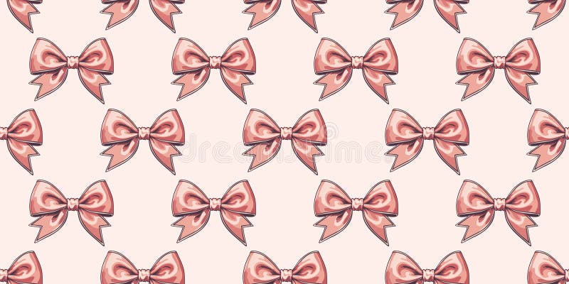 Pink Pastel Fabric Bows Pattern Light Background Stock Photos - Free ...