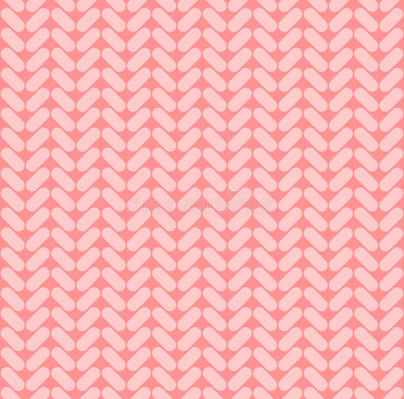 Vector Seamless Pattern of Pink Knit Cloth Stitch Stock Illustration ...