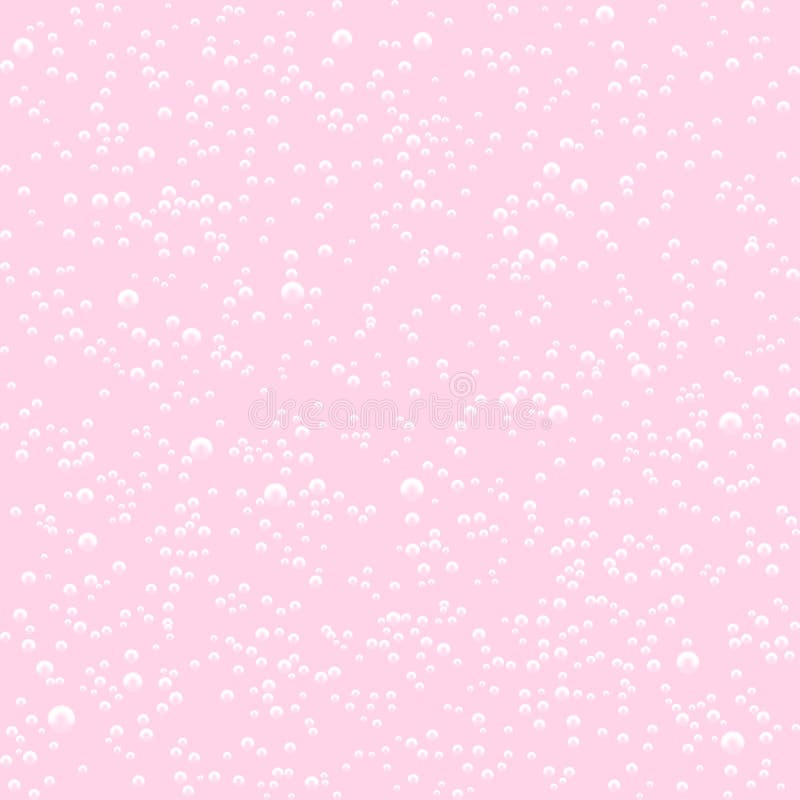 Vector Seamless Pattern of Pink Milk Shake Bubbles. Vector Stock Vector ...
