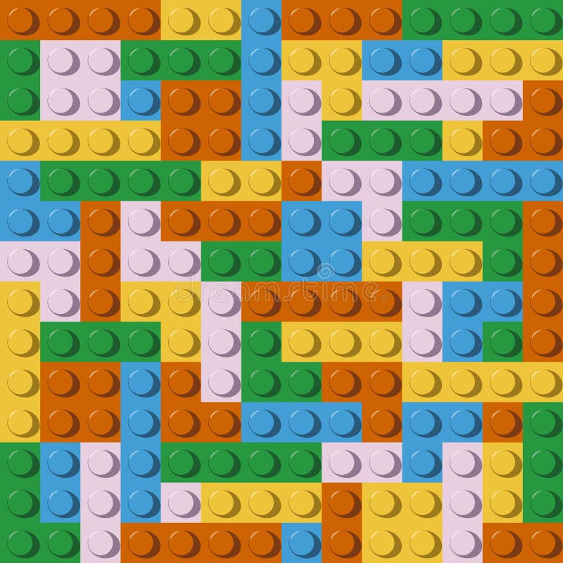 Vector Seamless Pattern of Plastic Parts. - Vector Stock Vector ...