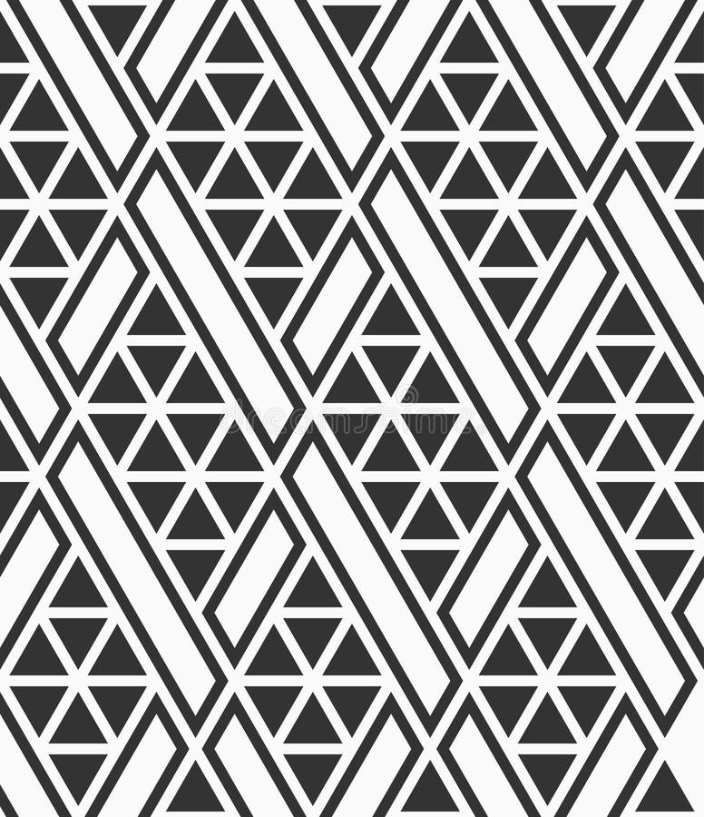 Vector Seamless Pattern. Polygonal Trellis on the Base of Triangular ...