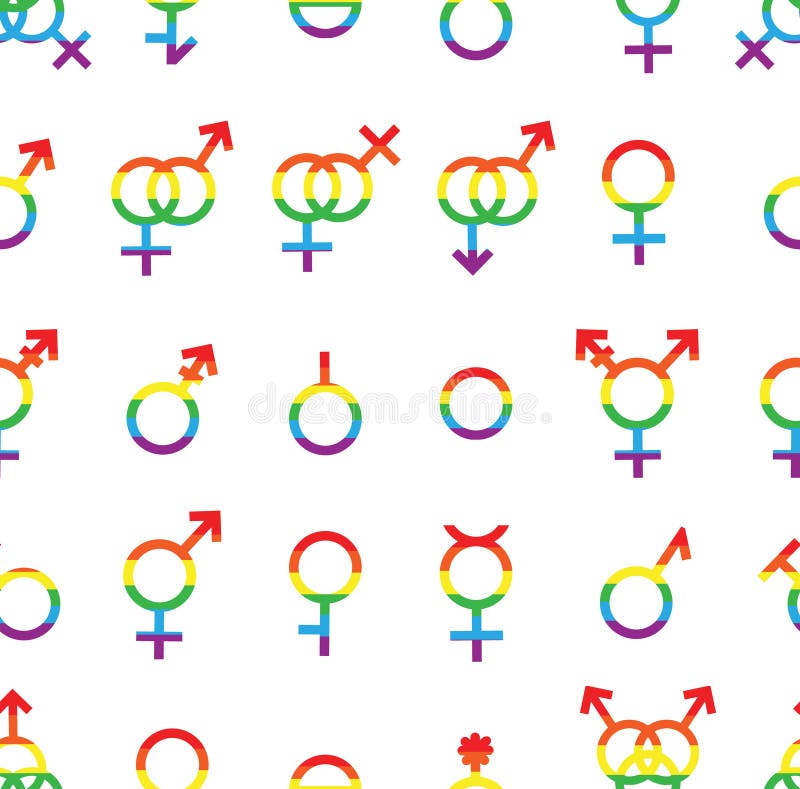 Lgbtq Gender Rainbow Symbols Stock Illustrations 416 Lgbtq Gender