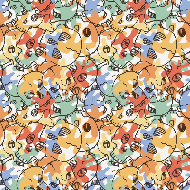 Random Skulls Stock Illustrations – 229 Random Skulls Stock ...