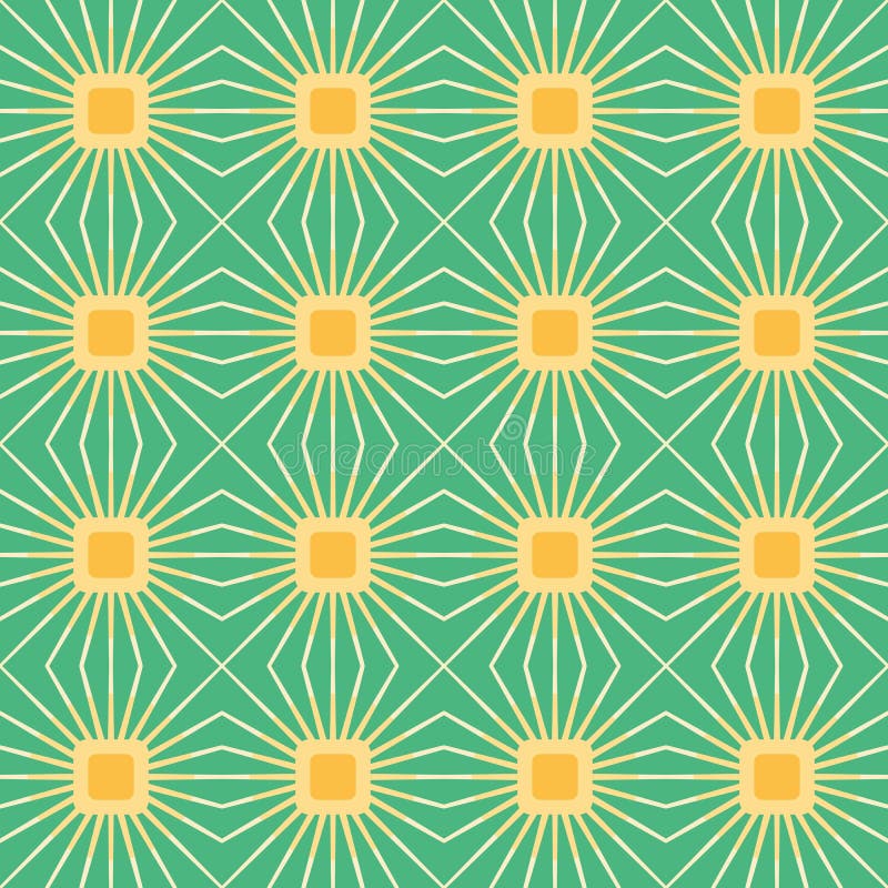 Vector Seamless Pattern with Rays of Color and Power. Retro Abstract ...