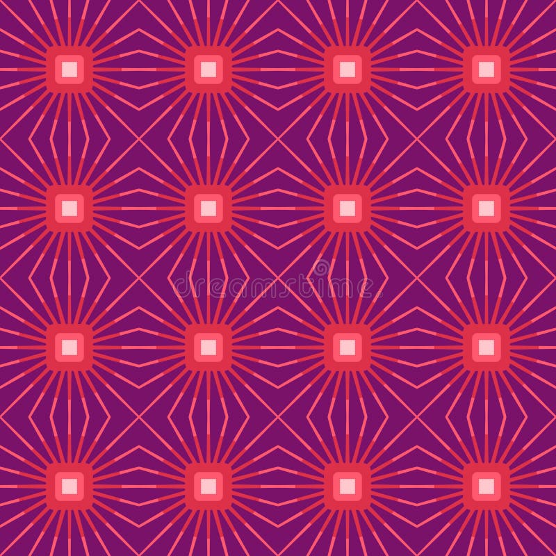 Vector Seamless Pattern with Rays of Color and Power. Retro Abstract ...