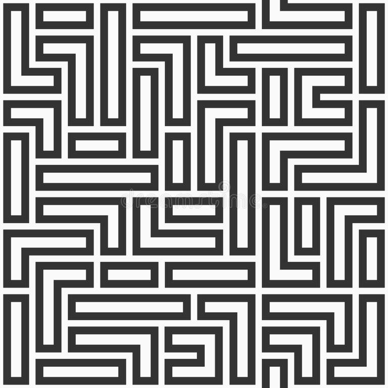 Vector Seamless Pattern with Rectangle Elements. Geometric Tiles ...