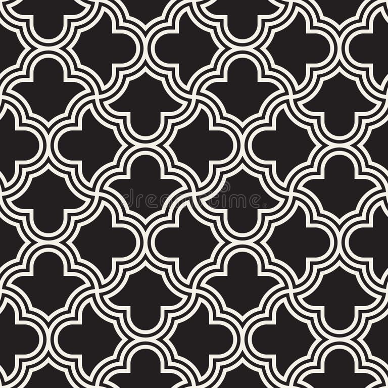 Vector Seamless Pattern. Repeating Geometric Elements. Stylish ...