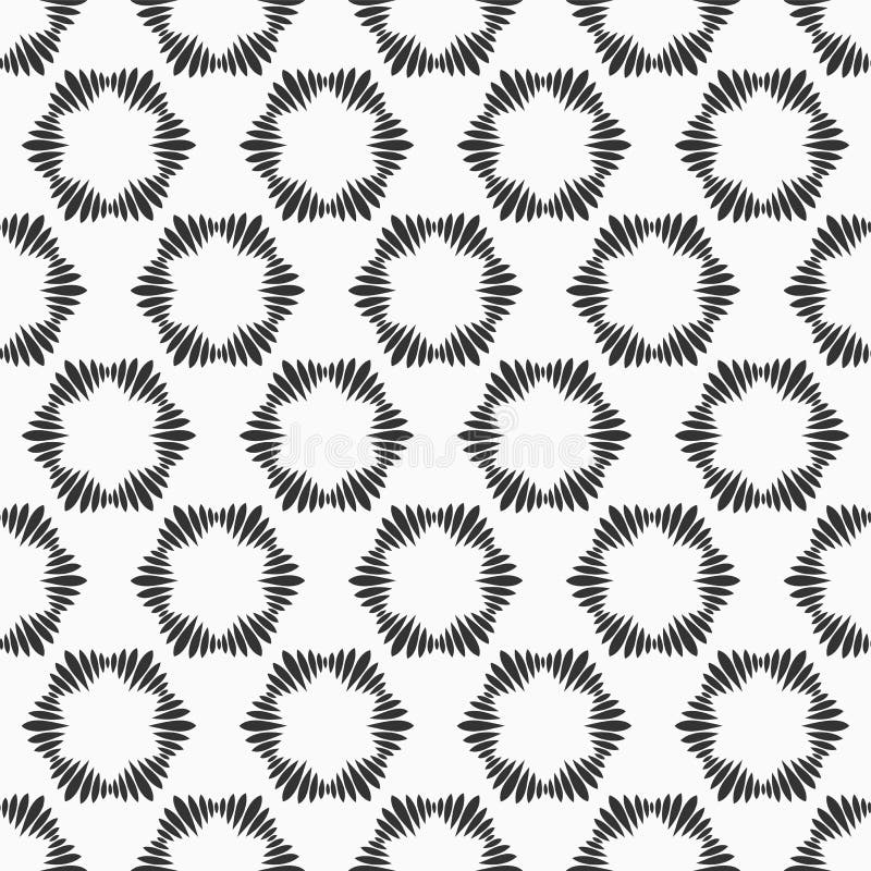 Vector Seamless Pattern. Repeating Geometric Circular Ornaments ...