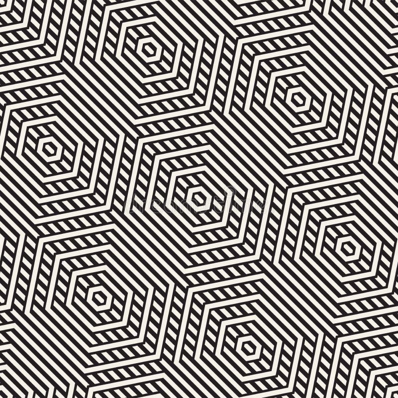 Vector Seamless Pattern Repeating Lattice Abstract Background Linear Grid From Striped