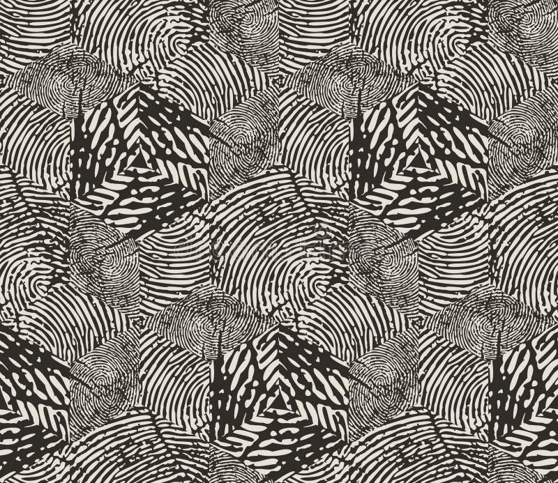 Vector Seamless Pattern. Repeating Monochrome Organic Shapes Background ... Vector Seamless Pattern. Repeating Monochrome Organic Shapes Background ...