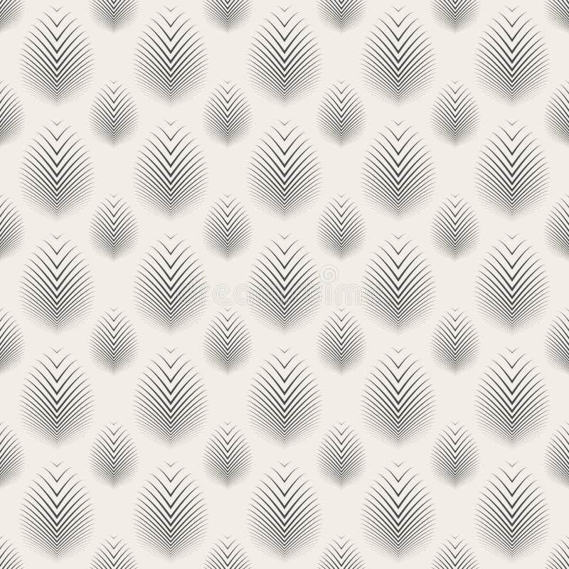 Repeating Texture with Stylized Leaves. Stock Vector - Illustration of ...