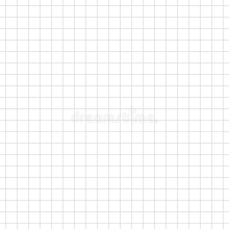 Vector Seamless Pattern of Retro Texture Grid Paper. Grid of Checkered ...