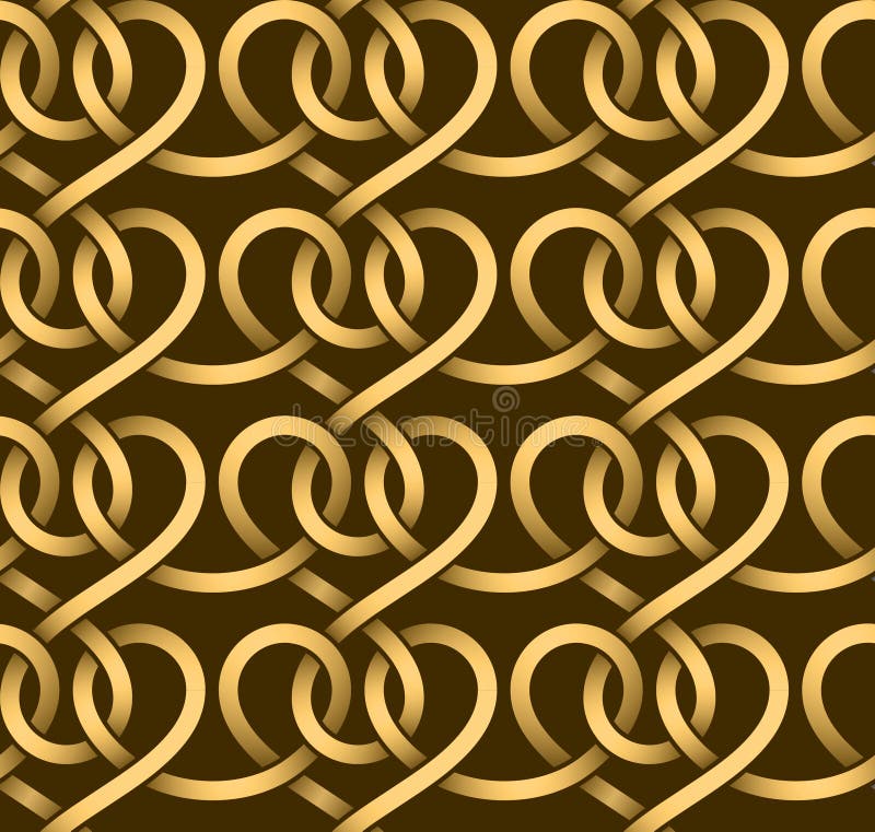 Vector Seamless Pattern of Ribbons Stock Vector - Illustration of ...