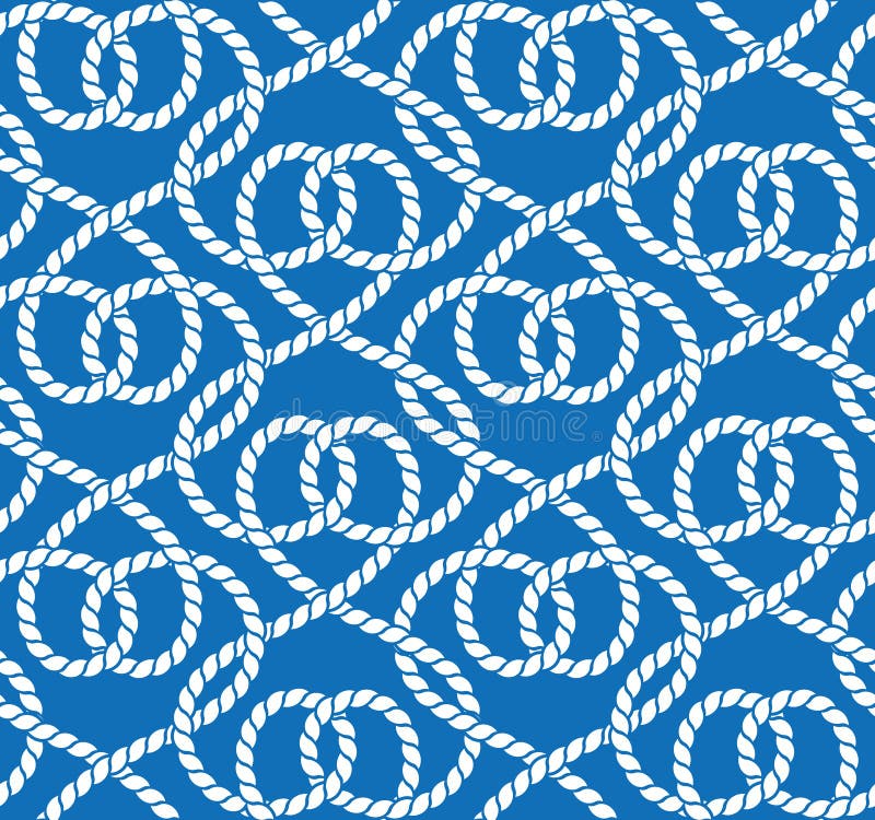 Vector Seamless Pattern of Ropes Stock Vector - Illustration of ...