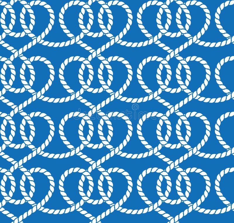 Vector Seamless Pattern of Ropes Stock Vector - Illustration of ...