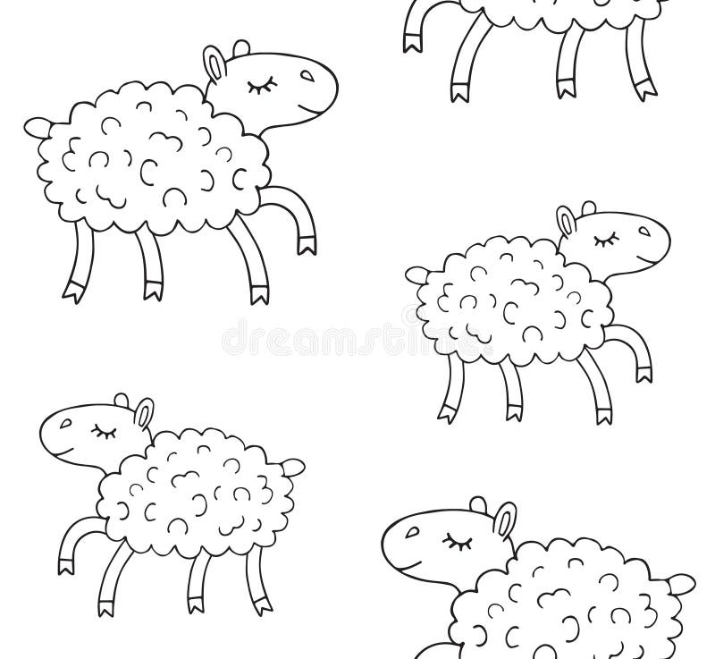 Running Sheep Stock Illustrations – 802 Running Sheep Stock ...