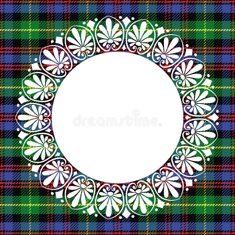 Vector Seamless Pattern Scottish Tartan Black Watc Stock Vector ...