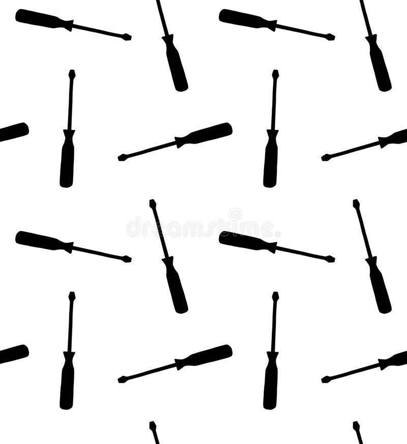 Seamless Screwdriver Pattern Stock Vector - Illustration of green ...