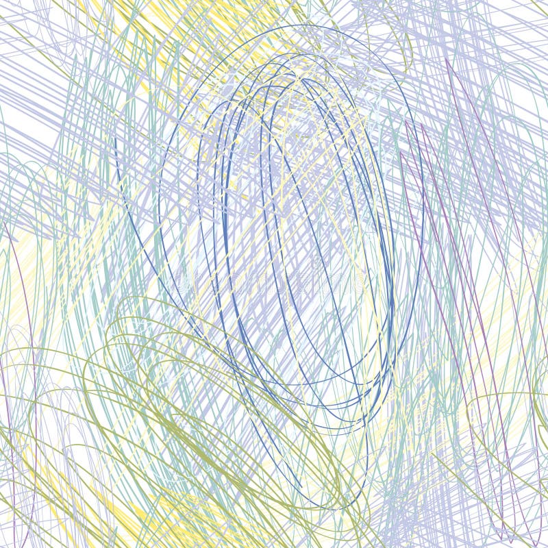 Vector Seamless Pattern - Set of Intersecting Color Chaotic Line Stock ...