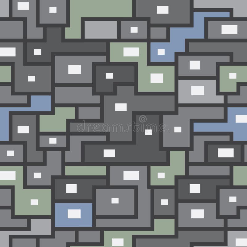 Vector Seamless Pattern of Shapes. Stock Vector - Illustration of ...