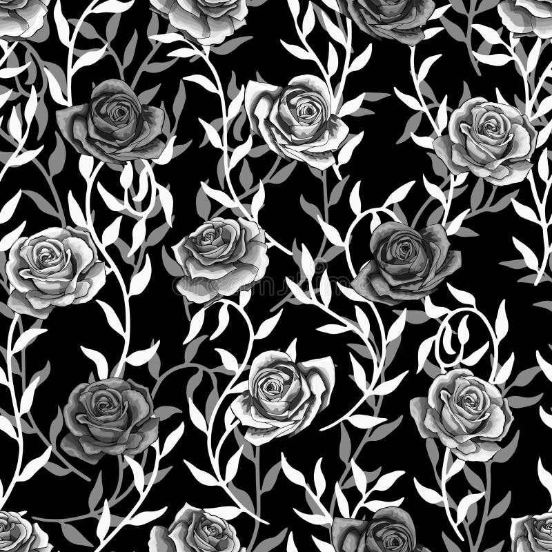 Ornate Silver Flower Background Pattern Vector Stock Vector ...