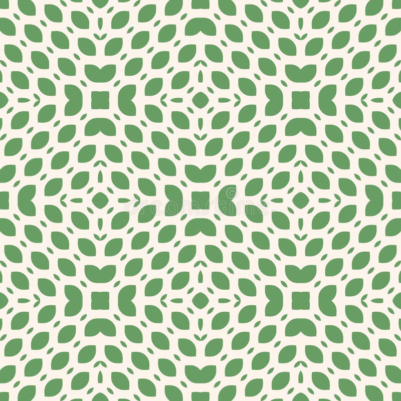 Vector Seamless Pattern. Simple Green Geometric Texture with Mesh, Net ...