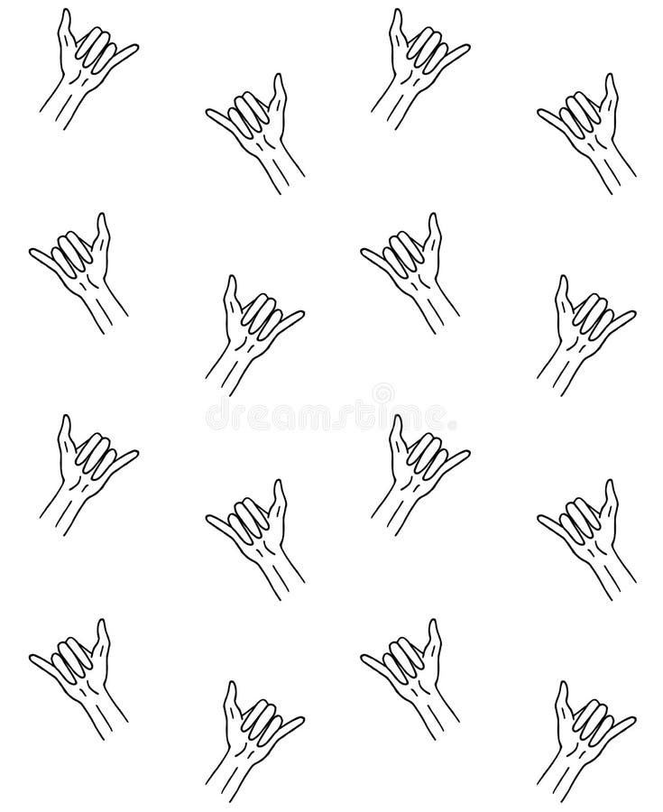 Shaka Outline Stock Illustrations – 167 Shaka Outline Stock ...