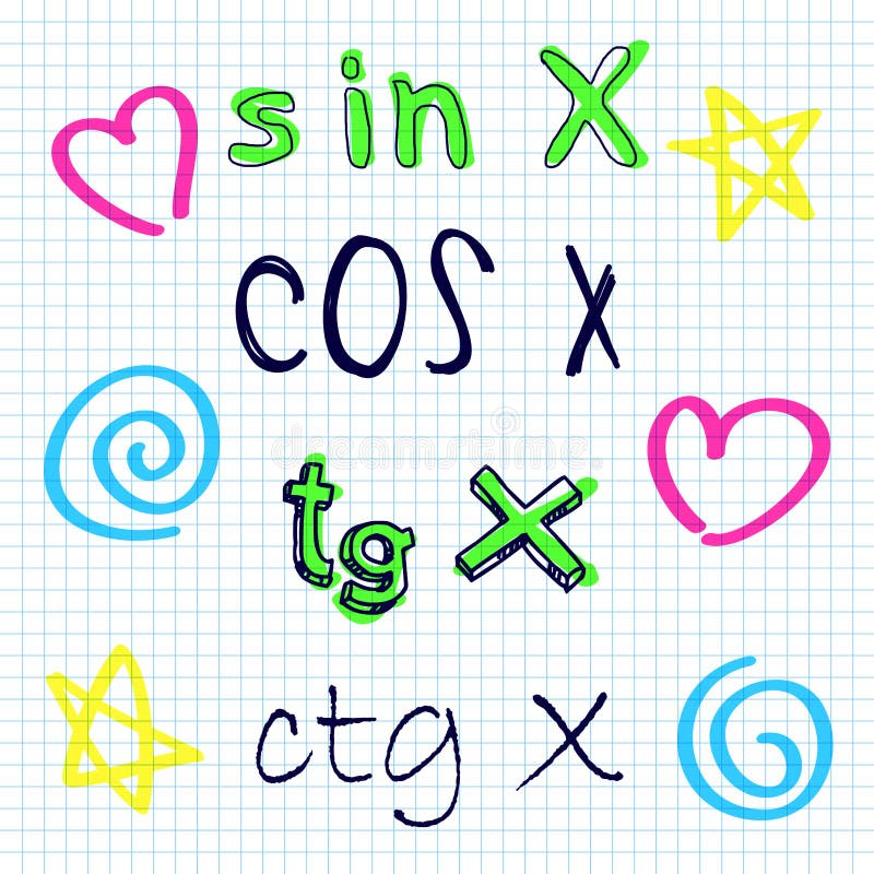 Vector Seamless Pattern with Sketchy Science Symbols Stock Illustration ...