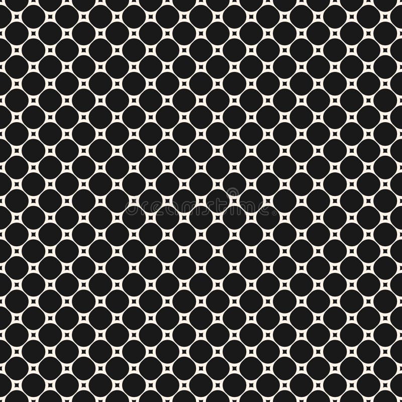 Vector Seamless Pattern with Small Circles and Squares. Geometric ...