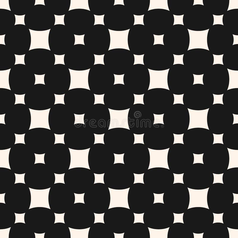 Vector Seamless Pattern with Smooth Rounded Squares. Simple Geometric ...