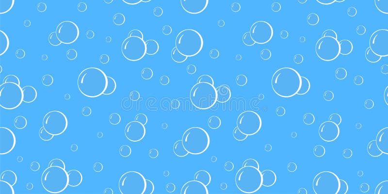 Vector Seamless Pattern Soap Wash Bubbles. Abstract Blue Background ... Vector Seamless Pattern Soap Wash Bubbles. Abstract Blue Background ...