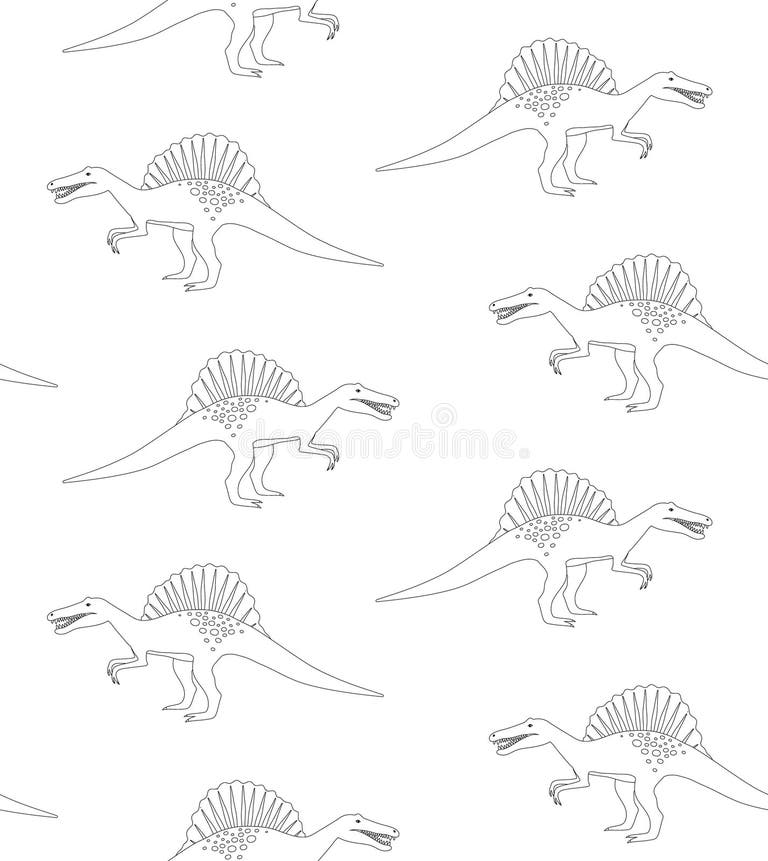 Outline Spinosaurus Stock Illustrations – 587 Outline Spinosaurus Stock ...