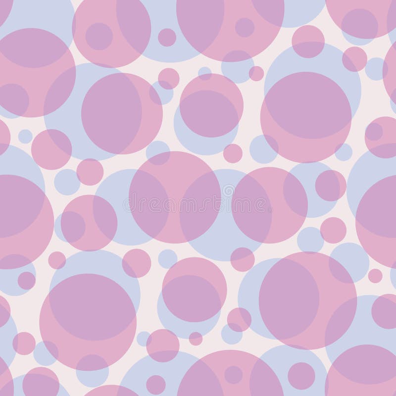 Vector Seamless Pattern with Spotty Polka Dot Texture. Pink and Blue ...