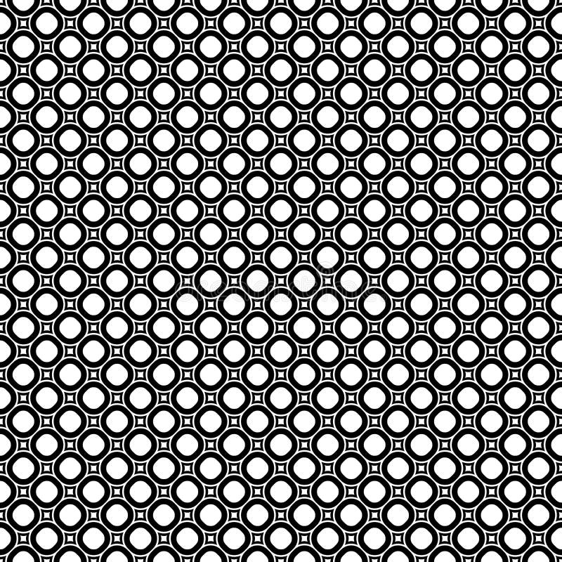 Vector Seamless Pattern, Staggered Monochrome Texture Stock Vector ...