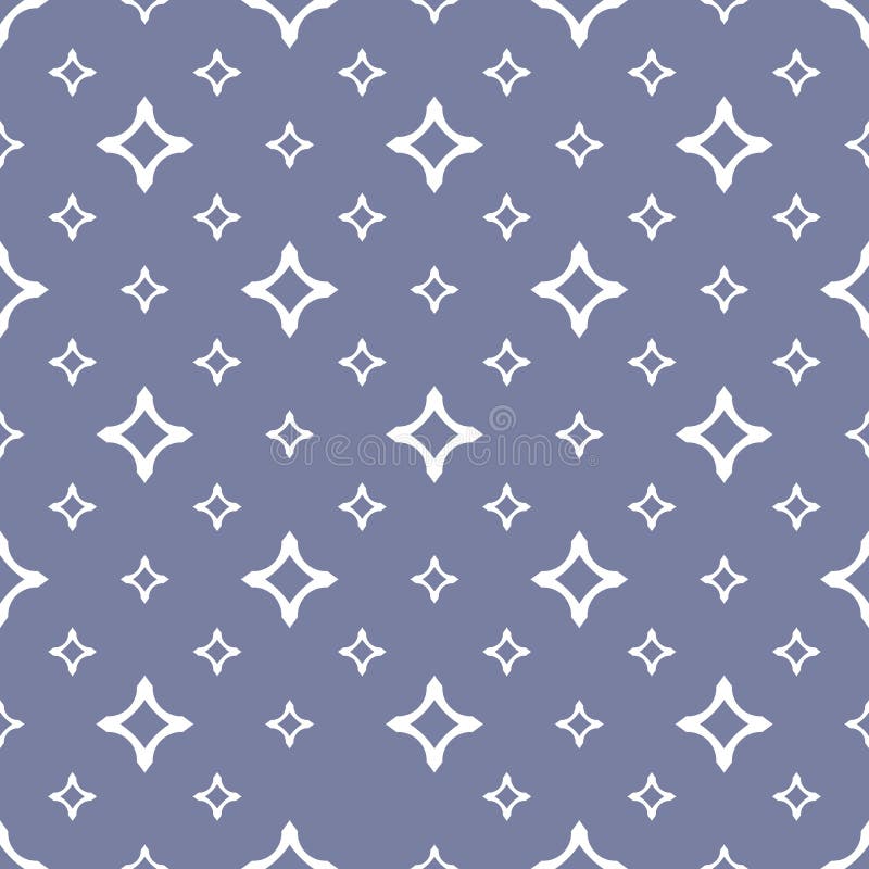 Vector Seamless Pattern with Stars, Diamond Shapes. Stock Vector ...