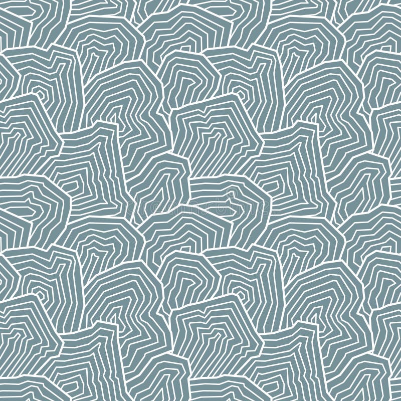 Vector Seamless Pattern. Stylish Mosaic Texture. Hand Drawn Linear ...