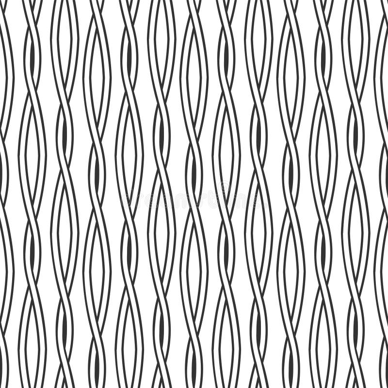 Vector Seamless Pattern of Swirling Lines Stock Vector - Illustration ...